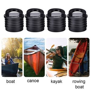 4 Pcs Boat Stopper, Rubber Kayak Scupper Plug Kit Drain Holes Plugs for Kayak Canoe Marine Replacement Accessory