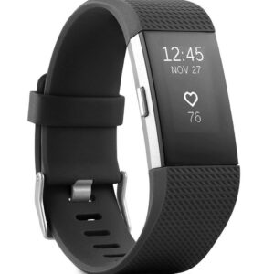 Fitbit Charge 2 Heart Rate + Fitness Wristband Black Large (Renewed)