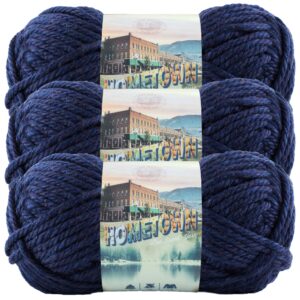 (3-pack) lion brand hometown yarn san diego navy 135-111