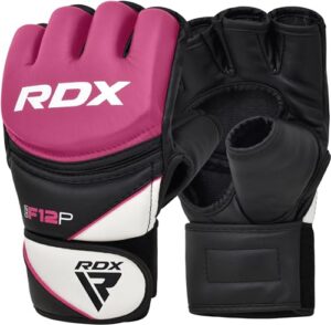 rdx women's mma gloves grappling martial arts sparring punching bag cage fighting maya hide leather mitts combat training