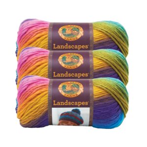 bulk buy: lion brand landscapes yarn (3-pack) boardwalk 545-201