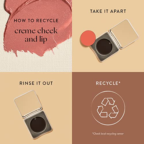 Honest Beauty 2-in-1 Creme Cheek Blush + Lip Color | EWG Verified, Vegan + Cruelty Free | Peony Pink, .1 oz