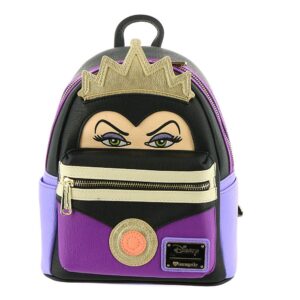 loungefly snow white evil queen faux leather mini backpack standard