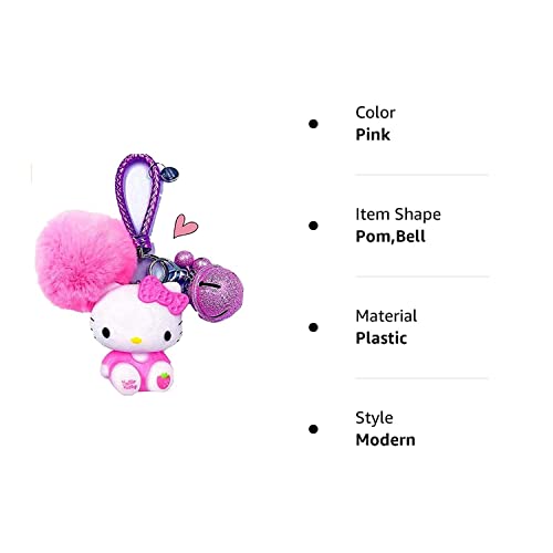 Hello Kitty Key Chain for Girls Women | Hello Kitty Figures Sanrio Birthday Gift Bag Accessories (pink)