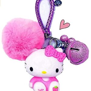 Hello Kitty Key Chain for Girls Women | Hello Kitty Figures Sanrio Birthday Gift Bag Accessories (pink)