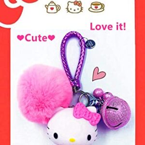 Hello Kitty Key Chain for Girls Women | Hello Kitty Figures Sanrio Birthday Gift Bag Accessories (pink)