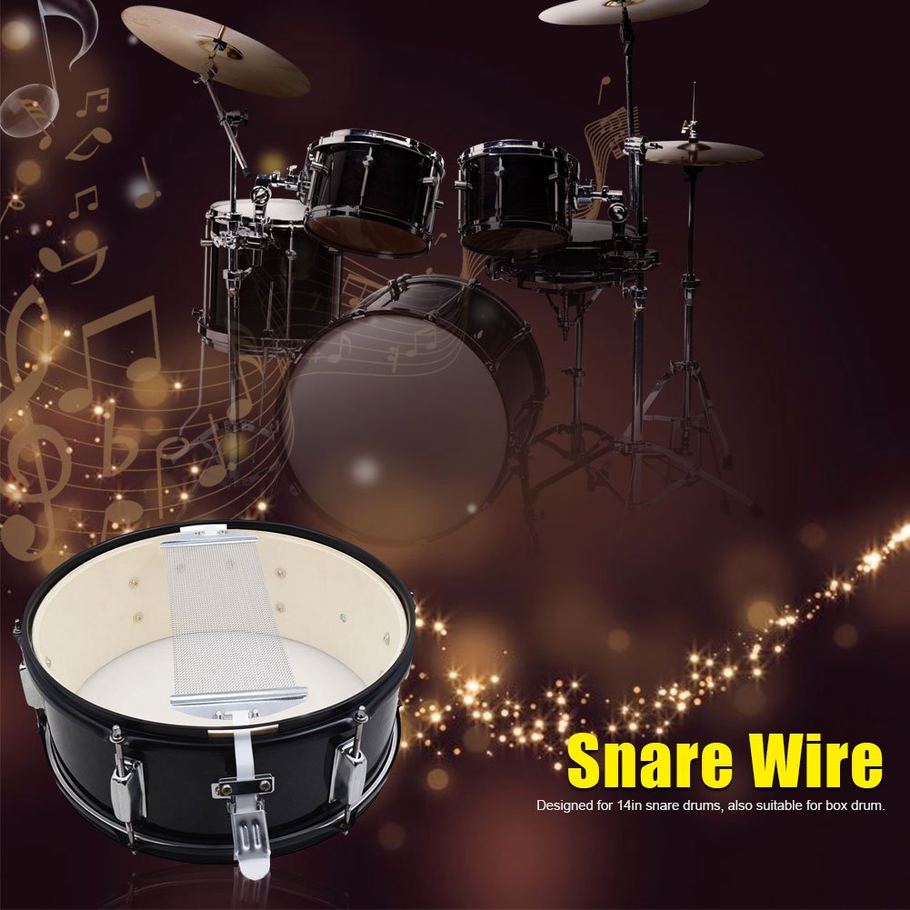 Snare Wire, 40 Strands Steel Drum Wire Springs Instrument accessory for 14" Snare Drum Cajon Box Drum