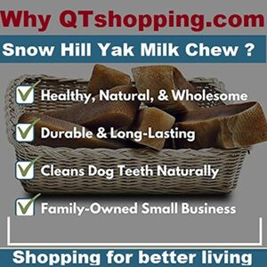 Snow Hill Natural Himalayan Yak Milk Dog Chews XL 5 Pieces Bulk Pack Long Lasting, Odor Stain Gluten GMO Free Protein-Rich Yaky Cheese Treats for Crazy Chewer improved Oral Health