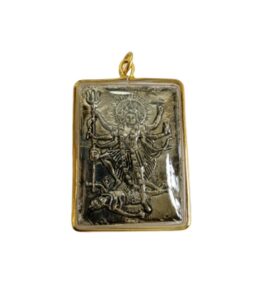 poppip hindu goddess mha kali devi u-ma gold plated pendant protect destroy evil harm