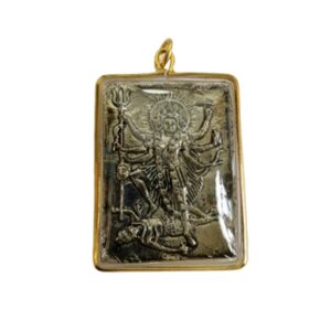 poppip Hindu Goddess MHA Kali Devi U-MA Gold Plated Pendant Protect Destroy Evil harm