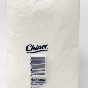 Chinet Classic White Premium Dinner Napkins, 2 Ply, 40 Count (Pack of 3)