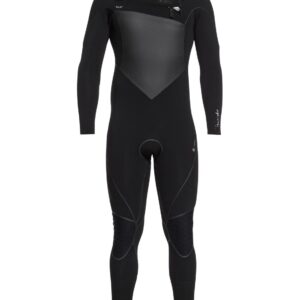 Quiksilver 3/2mm Highline Plus Chest Zip Men's Full Wetsuits - Black/Large