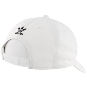 adidas Originals Men's Originals Trefoil Structured Precurve, White/Black, One Size