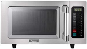 midea equipment 1025f1a countertop commercial microwave oven with touch control, 1000w, stainless steel.9 cuft