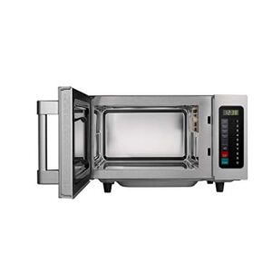 Midea Equipment 1025F1A Countertop Commercial Microwave Oven with Touch Control, 1000W, Stainless Steel.9 CuFt