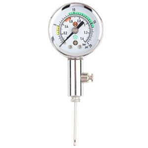 dioche ball pressure gauge, mini utility air pressure gauge barometer tool for basketball football volleyball