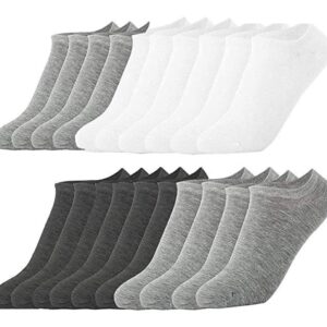 Light up in the Dark 10 Pairs Ankle Socks No Show Sock Low-Cut Athletic Men Women Cotton Socks