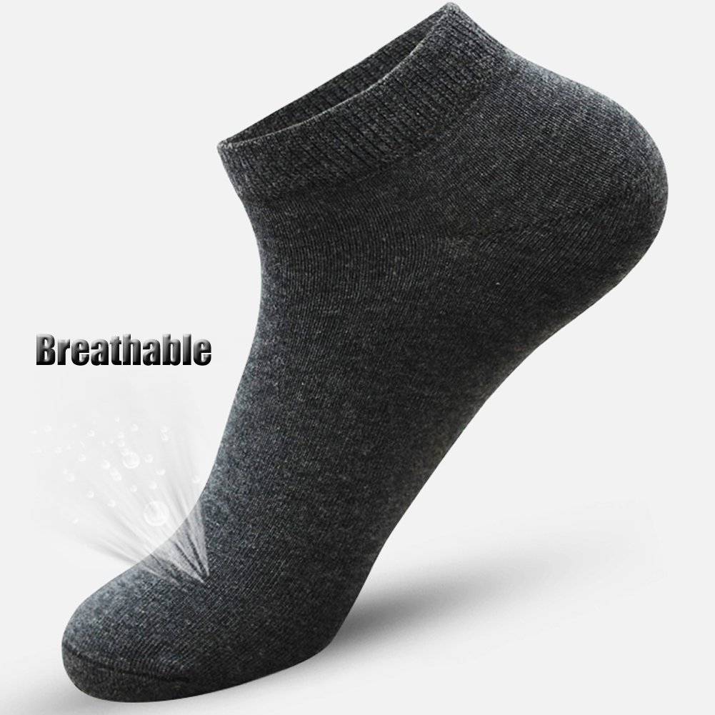 Light up in the Dark 10 Pairs Ankle Socks No Show Sock Low-Cut Athletic Men Women Cotton Socks