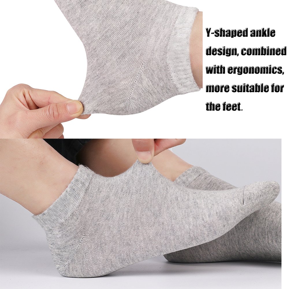 Light up in the Dark 10 Pairs Ankle Socks No Show Sock Low-Cut Athletic Men Women Cotton Socks