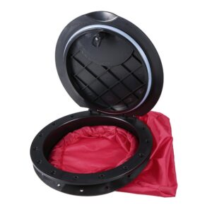 lixada 9" deck plate hatch cover kit with storage bag for marine inflatable boat kayak rigging