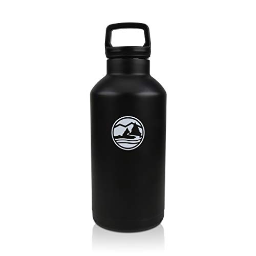 Tahoe Trails Water Bottle, 64 oz, Black