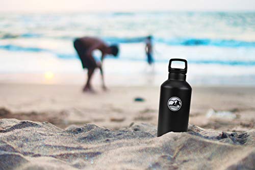 Tahoe Trails Water Bottle, 64 oz, Black