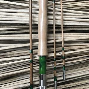 Bamboo Fly Rod 8'0" #5,3 Piece 2 Tips with reelseat Amber Insert and Agate Guide