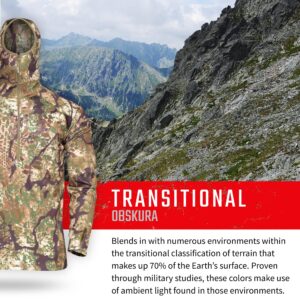 Kryptek Men's Standard Cronos Technical Camo Hunting Hoodie, Highlander, XL