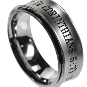 K20 2 Corinthians 5:7 Spinner Ring Jesus Walk by Faith Not by Sight Scripture (11)