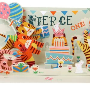 Up With Paper Pop-Up Panoramics Birthday Greeting Card - Tiger, multi colored (Model: 048641316210)