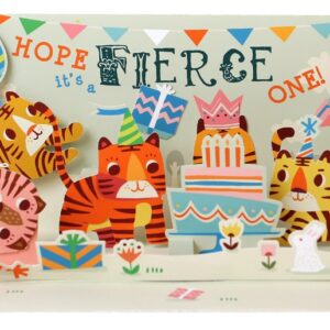 Up With Paper Pop-Up Panoramics Birthday Greeting Card - Tiger, multi colored (Model: 048641316210)