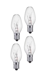 ui pro tools night light clear light bulb (10 lumens, 5 watts, 120 volts) - pack of 4