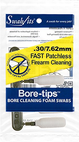 BORE-TIPS (12 Bag Case) .30cal/7.62mm Gun Cleaning by Swab-its® - Made in The USA