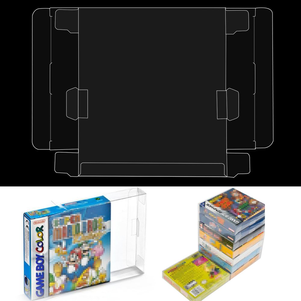 10Pcs Game Card Cartridge Case, Transparent Scratch-Proof Plastic Game Card Protective Case Intend for Nintendo Game Boy GBA Boxed Game