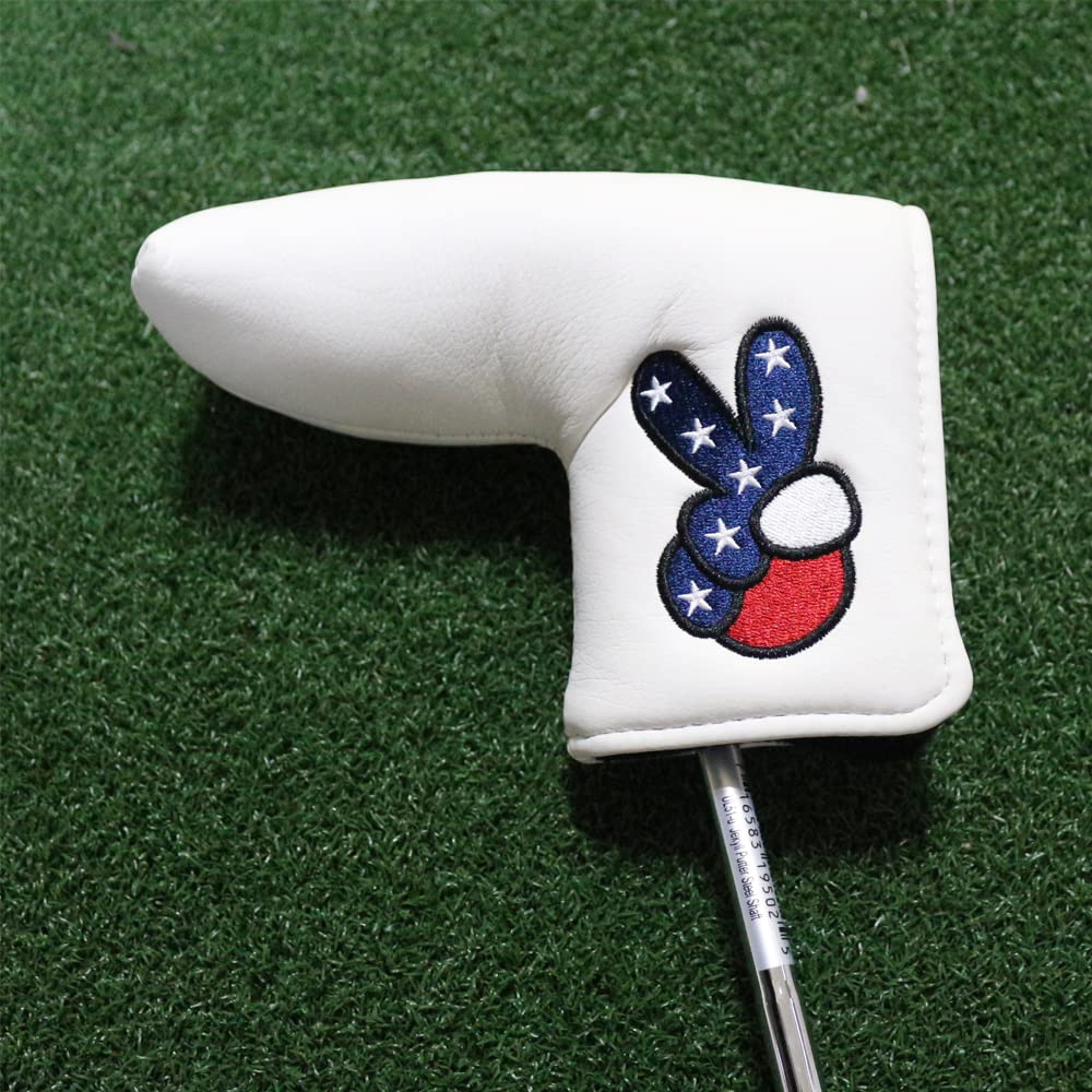 GOLTERS Golf Club Covers Blade Putter Cover Headcover Leather Magnetic Closure for Scotty Cameron Odyssey Taylormade Ping Gift for Men Women Golfer