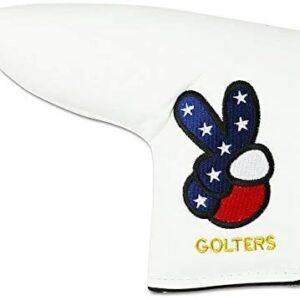 GOLTERS Golf Club Covers Blade Putter Cover Headcover Leather Magnetic Closure for Scotty Cameron Odyssey Taylormade Ping Gift for Men Women Golfer