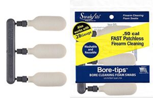 bore-tips (12 bag case) 28 gauge / 50 caliber case gun cleaning by swab-its® - made in the usa