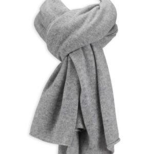 Jet&Bo 100% Pure Cashmere Lightweight Travel Wrap, Shawl & Scarf Gray, Storage Bag + Gift Box