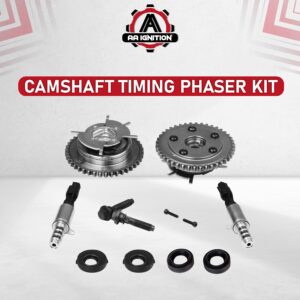 AA IGNITION Variable Camshaft Timing Cam Phaser Kit-Replaces 3R2Z6A257DA, 917-250, 3L3Z 6279-DAP, 8L3Z-6M280-B - Comp. with Ford, Lincoln&Mercury Vehicles - F-150, Expedition - Triton 5.4L, 4.6L 3V