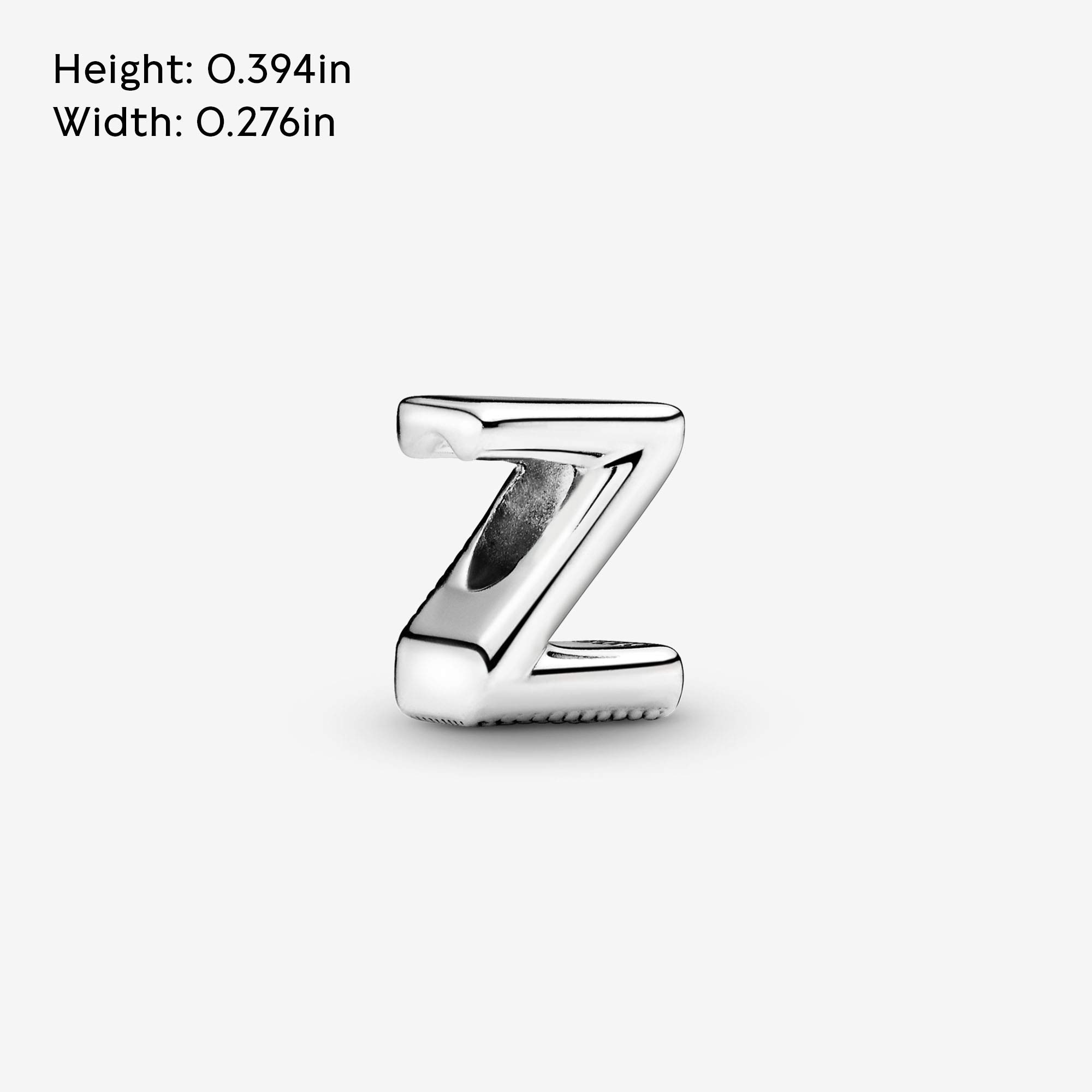 Pandora Letter Z Alphabet Charm - Compatible Moments Bracelets - Jewelry for Women - Gift for Women in Your Life - Made with Sterling Silver