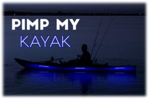 green blob outdoors pimp my kayak complete led lighting kit with battery and charger included - do it yourself