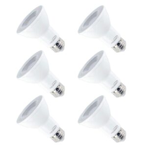 par20 bright led light bulbs 5000k natural daylight dimmable, e26 led bulb 9w (90watt equivalent) recessed lighting, outdoor led flood light bulbs indoor, energy saving light bulbs efficient (6 pack)