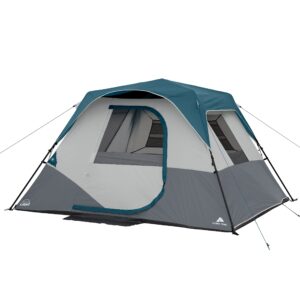 ozark trail 6 person instant cabin tent with light