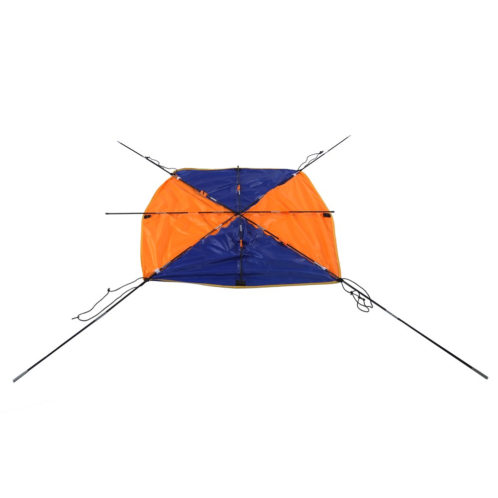 Boat Sun Shade Shelter, 2-4 Persons Quality Lightweight Folding Inflatables Boat Awning Top Cover Fishing Tent with D-Shape Buckles for Camping Fishing (4 Persons)