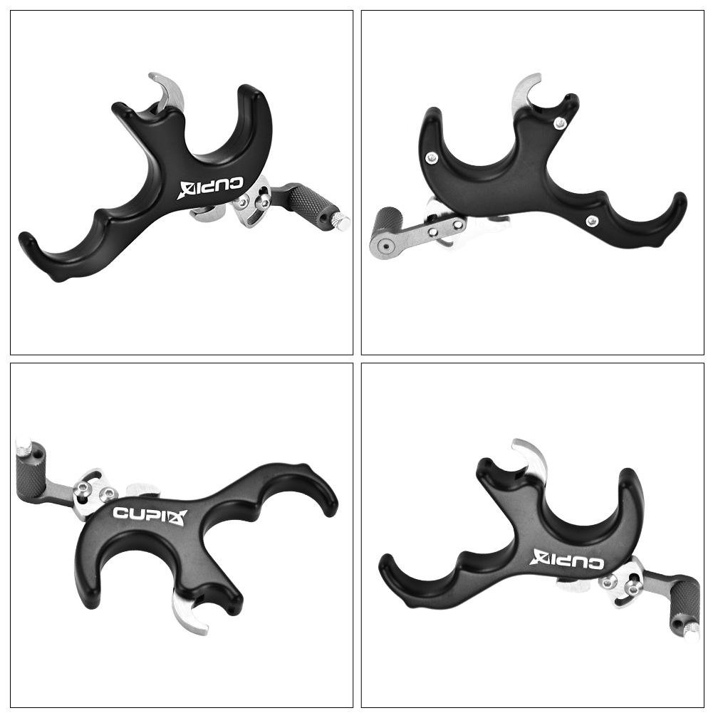 Tru Ball Three Finger Release,Bow Release,Thumb Bow Release,Archery Thumb Release,Archery Compound Release Aid Aluminum Alloy 3 Finger Grip Bow Hunting Thumb Caliper 4 Colors to