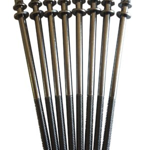 ROSS Percussion 7/32 * 110mm Tension Rods for Bass Drum - 8 Pack