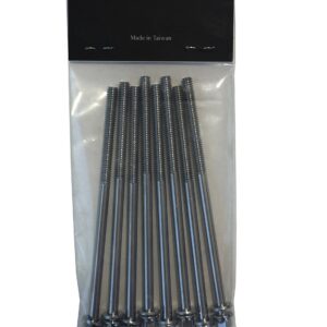 ROSS Percussion 7/32 * 110mm Tension Rods for Bass Drum - 8 Pack