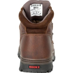 ROCKY Outback Plain Toe Gore-TEX® Waterproof Outdoor Boot Size 11(W) Brown