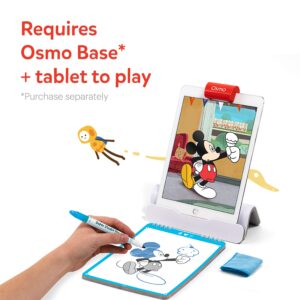 Osmo - Super Studio Disney Mickey Mouse & Friends - Ages 5-11 - Learn to Draw - For iPad or Fire Tablet Educational Learning Games - STEM Toy Gifts, Boy & Girl-Ages 5 6 7 8 9 10 11(Osmo Base Required)