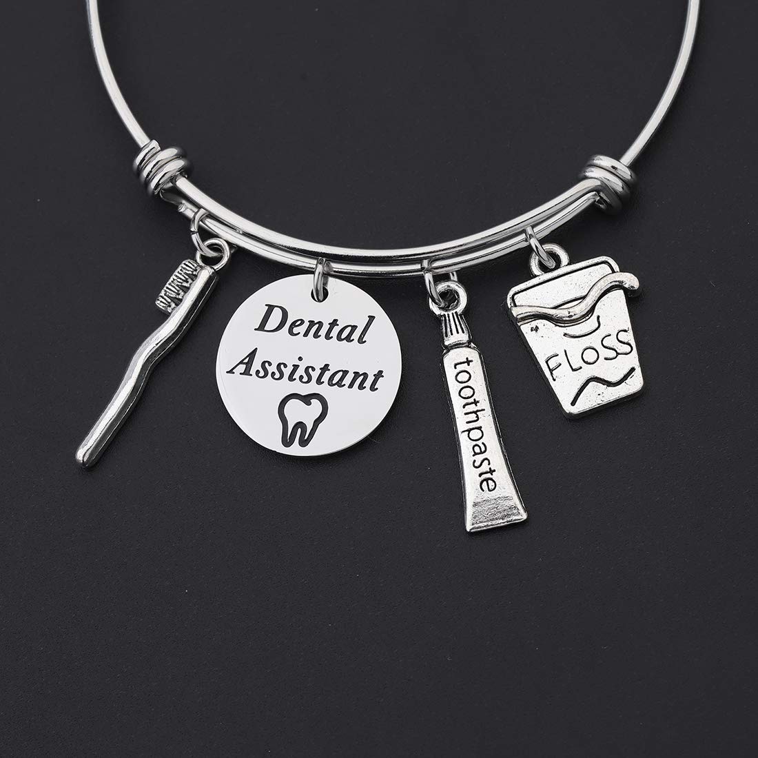 CHOROY Dentist Bracelet Dental Assistant Bracelet Dentist Graduation Gift Dental Hygienist Jewelry Future Dentist Gift (Dentist Assistant Bracelet)